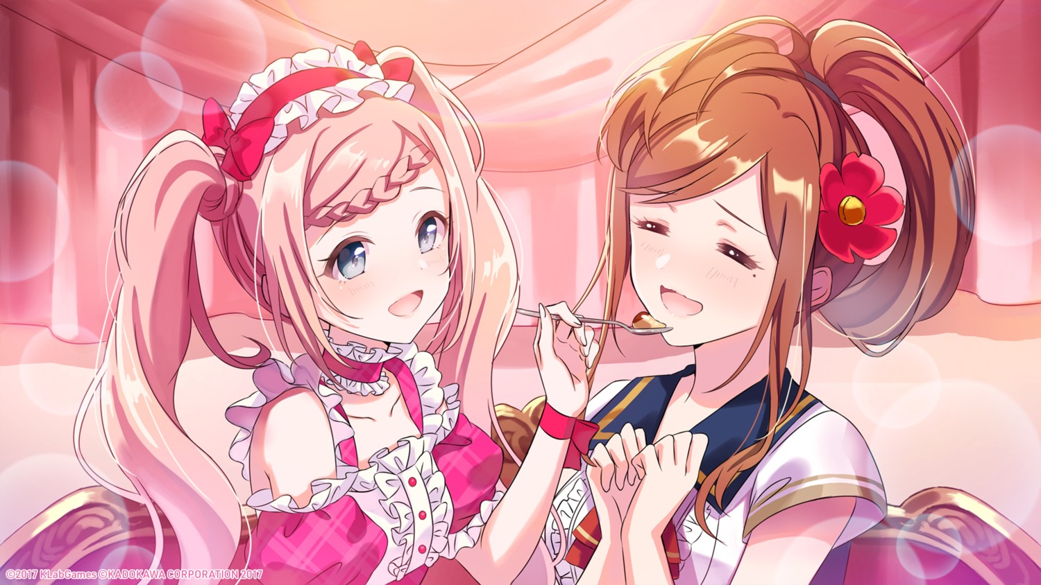 u35 lapis re:lights champe (lapis re:lights) tsubaki (lapis re:lights) seifuku wallpaper yuri ...